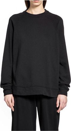 James Perse Femme, Sweatshirts et sweats &agrave; capuche, Noir, Taille: 38 FR SweaT-shirt d&eacute;contract&eacute; en molleton boucl&eacute; vintage