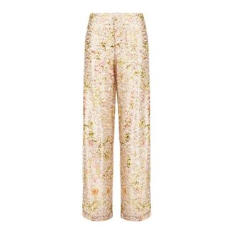 Alberta Ferretti Femme, Pantalons, Beige, Taille: 36 FR Wide Pantalons