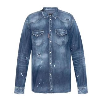 Dsquared2 Grafik-T-Shirt - - Shirts - Herren - Blau - S