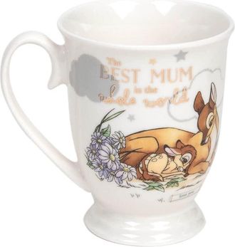 Widdop and Co WIDDOP Disney DI702 Best Mum Bambi Tasse in Box, Gold