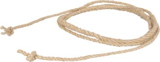 Sport-Tec Springseil aus Hanf mit verstärkter Mitte Sprungseil Hüpfseil Seilspringen