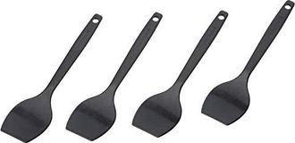 Westmark 4 Raclette-Schaber/Mini-Pfannenwender, Länge: 16,6 cm, Kunststoff, Gourmetta, Schwarz, 20452270