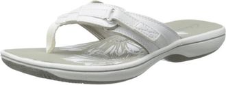Clarks Damen Brinkley Sea Zehentrenner Turnschuhe, Wei&szlig;, 42 EU