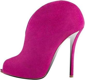 Generic Bottines &agrave; Bout Ouvert et Talon Aiguille pour Femme, Bottines &agrave; Enfiler Tendance, Sandales &agrave; Talons Hauts Sexy et Confortables pour Soir&eacute;e, Mariage ou