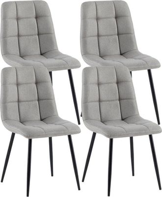 Clp 4er Set Esszimmerst&uuml;hle Antibes Stoff