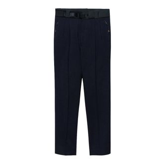 Prada Wollhose mit technischen Details - - Trousers - Herren - Blau - S
