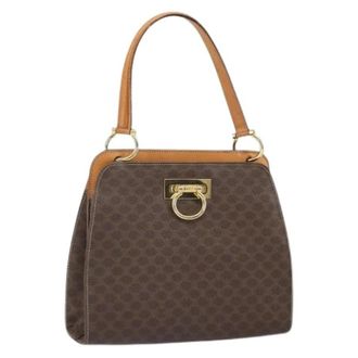 Celine Pre-owned Vintage Macadam Schultertasche - - Pre-owned - Damen - Braun - ONE SIZE