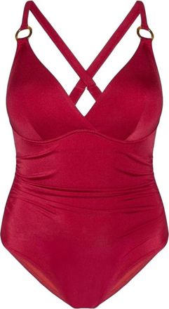 Fiorella Rubino Femme, Maillots de bain, Rouge, Taille: 40 FR Maillot de bain une pi&egrave;ce avec d&eacute;tail anneau