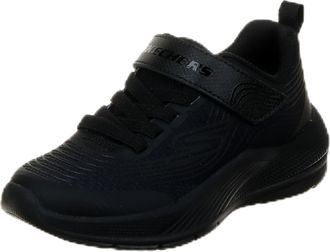 Skechers Girls Microspec Advance Oasis Point Sneaker, Schwarz, 3 UK Child