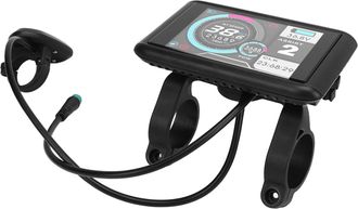 CHICIRIS Cryfokt Elektrofahrrad-Farbdisplay, Langlebiges ABS-Panel f&uuml;r Elektroroller mit USB-Aufladung f&uuml;r Bequemes Reisen, Wasserdichtes LCD-Panel f&uuml;r Regneri