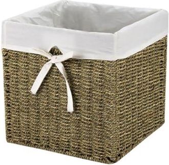 Calicosy Cube de Rangement en jonc de mer 28x28x28cm