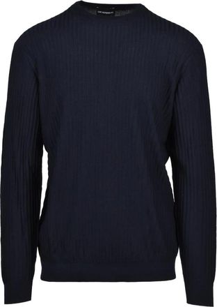 Emporio Armani Homme, Pulls, Bleu, Taille: XL Maglioncino Girocollo