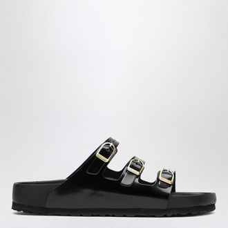 Birkenstock Slide Florida Dbuckle Exquisite lucida nera