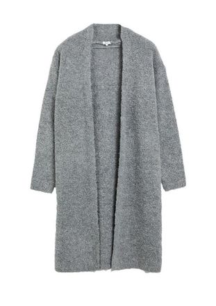s.Oliver Cardigan Strickjacke Lange Strickjacke aus Boucl&eacute;