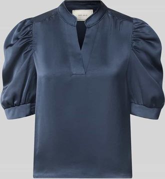Neo Noir Regular Fit Bluse aus Satin mit Puff&auml;rmeln Modell Roella