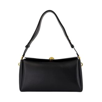 Ami Schwarze Leder Umh&auml;ngetasche - - Bags - Damen - Schwarzk - ONE SIZE
