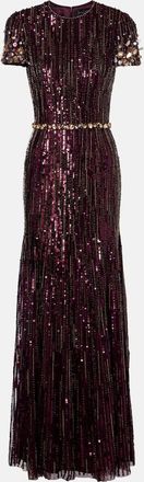 Jenny Packham Robe longue Ninetta à sequins