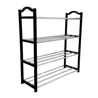 Dioche Schuhregal Dieses 4-stufige Schuhregal mit Gro&szlig;em Fassungsverm&ouml;gen Ist eine Multifunktionale Schuhaufbewahrungseinheit und EIN Perfekter Partner f&uuml;r e