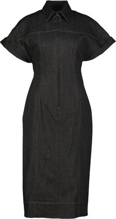 Akris Damen Jeanskleid mit Baumwolle Mini