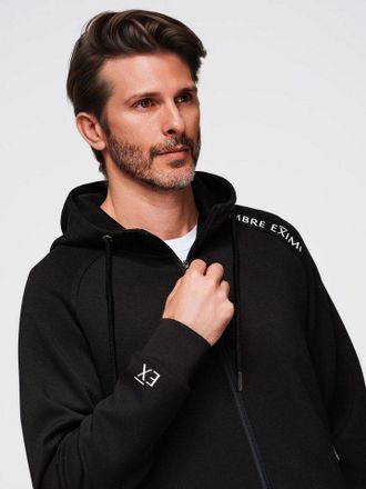 Ombre Sweatjacke Herren-Sweatjacke mit Stehkragen und Kapuze
