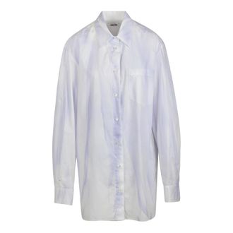 Mauro Grifoni Tie-Dye Popeline Hemd - - Blouses & Shirts - Damen - Lila - 2XS