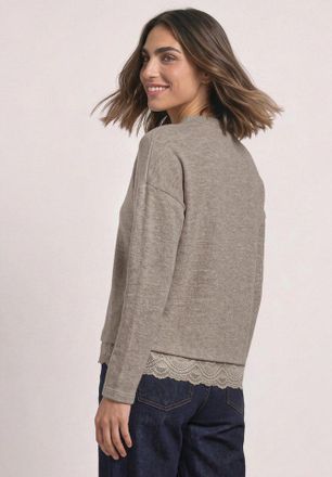 Street One Langarmshirt mit Spitzendetails