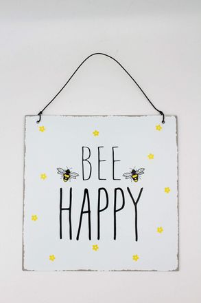 Boltze Blechschild Bee Happy (Bee Happy 1)