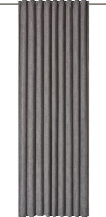 Elbersdrucke Gardine mit verdeckten Schlaufen Cord 07 grau Blickdicht 255x140cm 201999 Vorhang für das Wohnzimmer Schlafzimmer Küche Flur Kinderzimmer