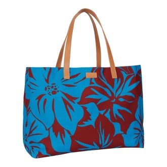 Gallo Gallo, Femme, Sacs, Multicolore, Taille: ONE Size Sac de plage bleu clair pour femmes avec motif floral