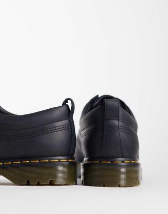 Dr. Martens Dr. Martens - Lowell - Unisex-Schuhe in Crazy-Horse-Schwarz mit 4 &Ouml;sen