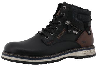 Mustang Jeans Winterboots MUSTANG SHOES Mariko, Herren, Gr. 40, schwarz, Lederimitat, Textil, Basic, Schuhe Winterboots, Workerboots, Schn&uuml;rboots mit TEX-Ausstattun