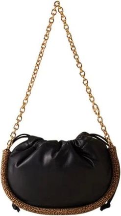 Borbonese Femme, Sacs, Noir, Taille: ONE Size Nappa Shoulder Bag
