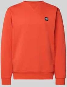 Lerros Sweatshirt mit Rundhalsausschnitt und Label-Patch