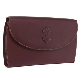 Cartier Sac pochette vintage doccasion - Femme - Pre-owned - Rouge - Taille: ONE Size