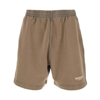 Represent Elastic Waist Logo Shorts - - Shorts - Herren - Braun - S