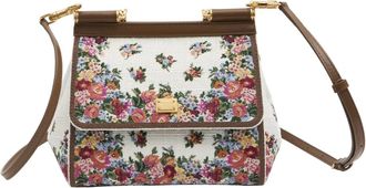 Dolce & Gabbana Femme, Sacs, Multicolore, Taille: ONE Size Sicily Medium Embroidered Handbag