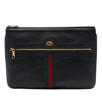 Gucci Pre-owned Vintage Clutch Bag - - Pre-owned - Damen - Schwarzk - ONE SIZE