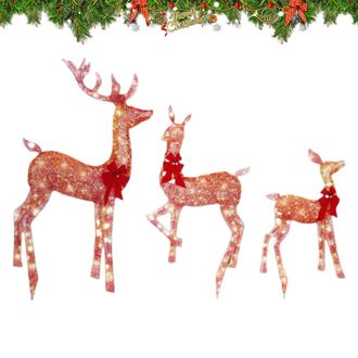 Generico Weihnachts-Rentier, 2D-Acryl, festlich, beleuchtet, für Tradition, Festival, Familie, Freude, Feier, Party, Party und