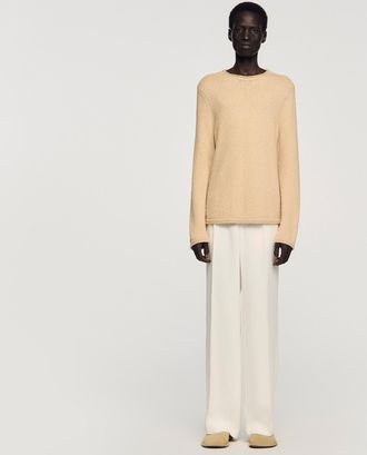 Sandro Pull en coton effet bouclette