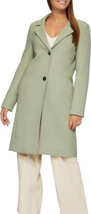 s.Oliver Weicher Wollmantel mit Reverskragen