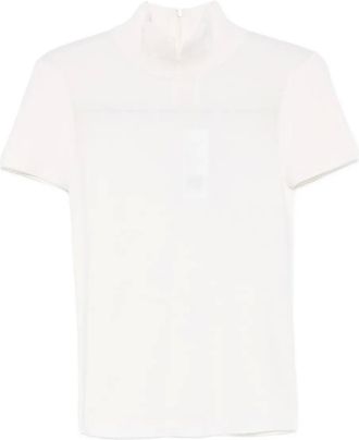 Akris Gestricktes T-Shirt - Weiß