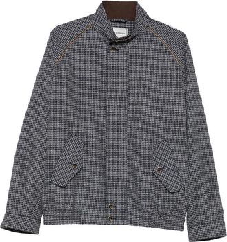Dr&ocirc;le de Monsieur Houndstooth-patterned Jacket