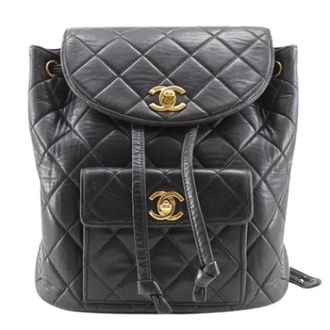 Chanel Pre-owned Lederrucksack - - Pre-owned - Damen - Schwarzk - ONE SIZE