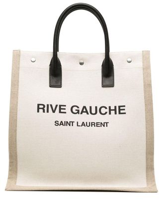 Saint Laurent Rive Gauche North/South Tote Bag - Nude