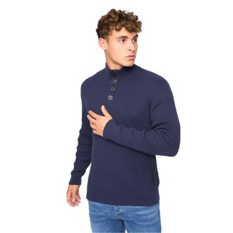 Crosshatch Wellburys Pullover für Herren (Marineblau)