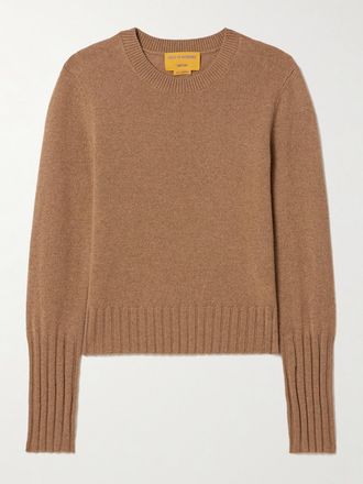 Guest In Residence Pull En Cachemire Shrunken - Marron