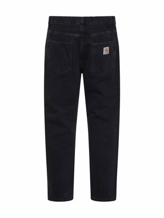 Carhartt Work in Progress Mens Newel Pant Five-Pocket Jeans Black Cotton