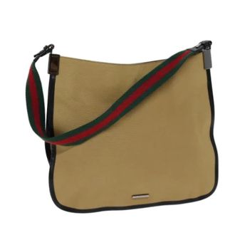 Gucci Pre-owned Canvas Schultertasche - - Pre-owned - Damen - Beige - ONE SIZE