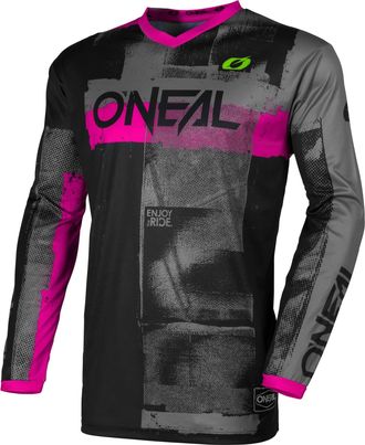 O'Neal Damen Roller Element Jersey, Schwarz/Rosa, Medium