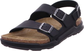 Birkenstock Herren Milano Adventure Men Artic Old Black, Oiled Lea Sandal, Schwarz, 43 EU